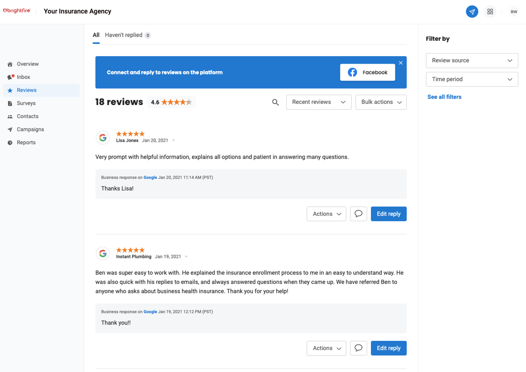 Reviews & Reputation Management Dashboard
